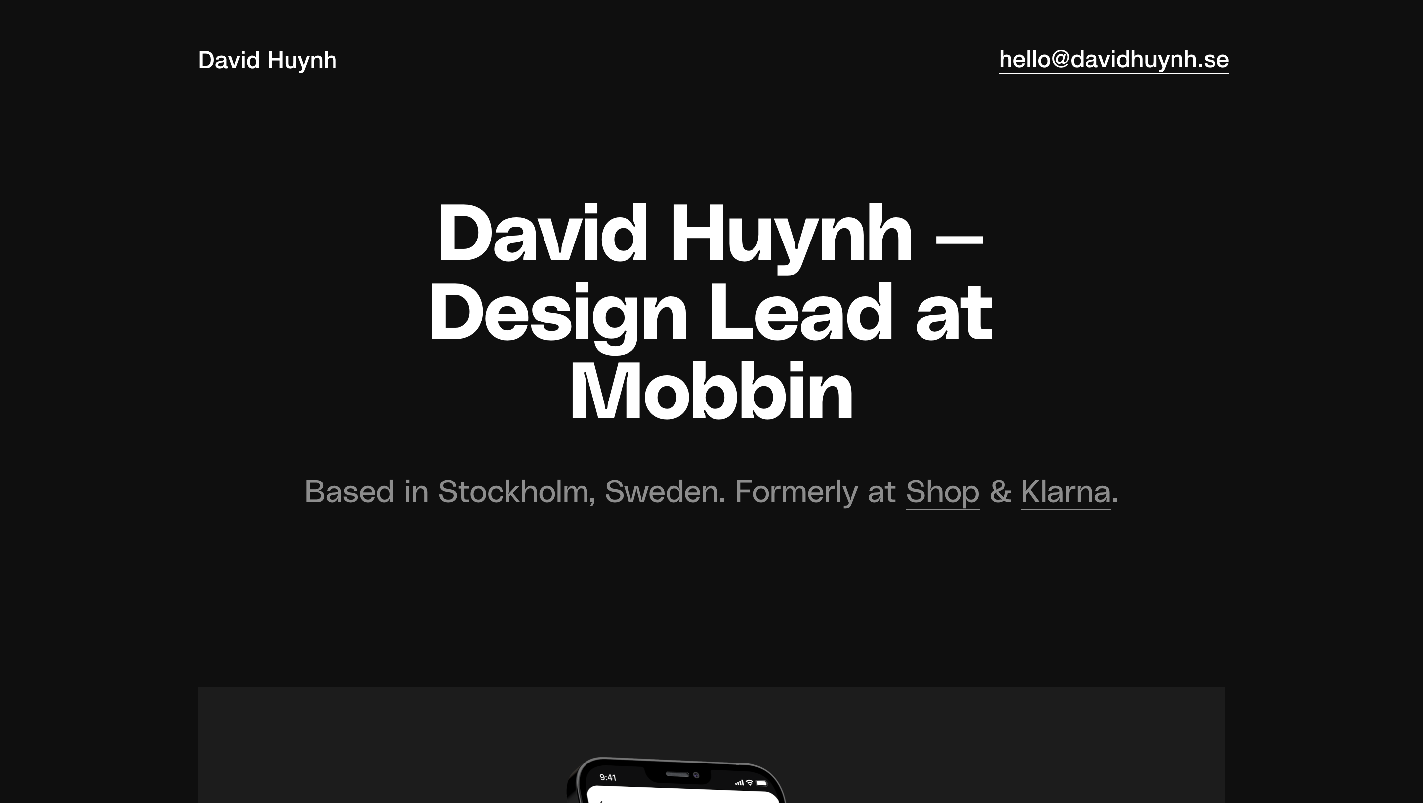 David Huynh - Wall of portfolios